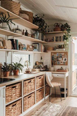 23 Boho Tiny House Interior Design Ideas for Cozy Living