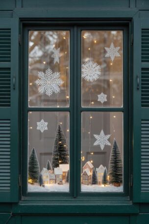 23 Christmas Window Decorations for a Magical Look