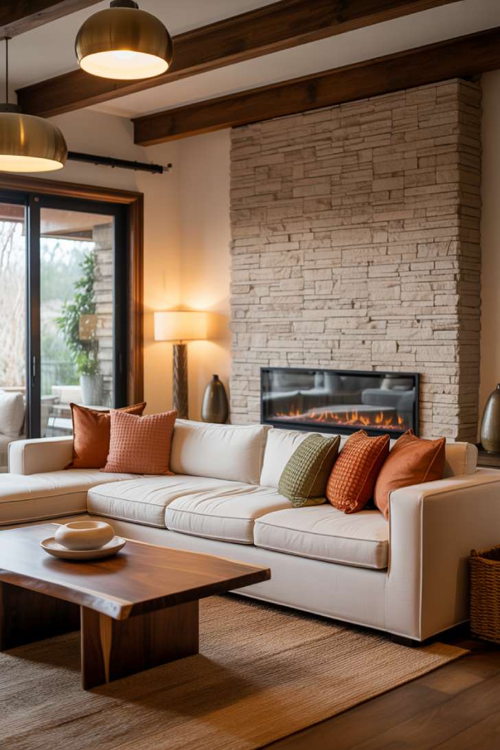 21 Inspiring Earthy Modern Living Room Ideas for Soft Warmth