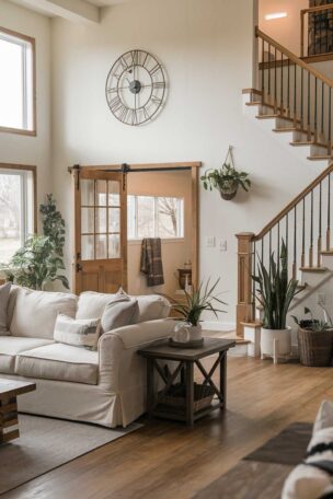 26 Cozy Modern Farmhouse Living Room Ideas and Designs