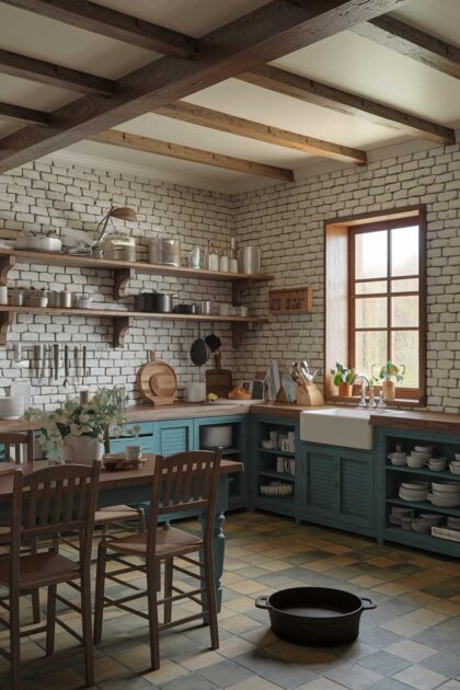 24 Charming Rustic Farmhouse Kitchen Ideas You'll Love