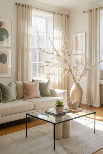 19 Fresh Spring Living Room Decor Ideas for Bright Homes