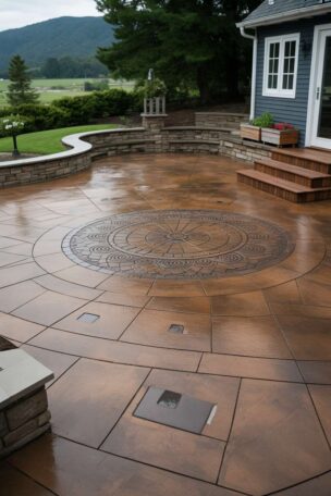 21 Unique Stamped Concrete Patio Ideas to Inspire